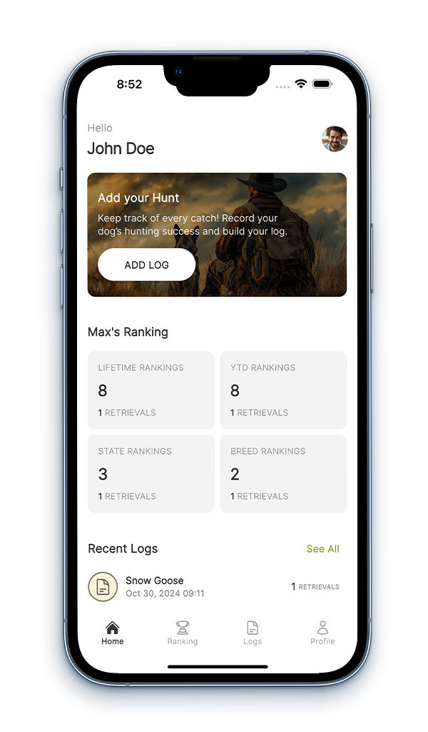 Bird Dog Log | Hunting Made Memorable